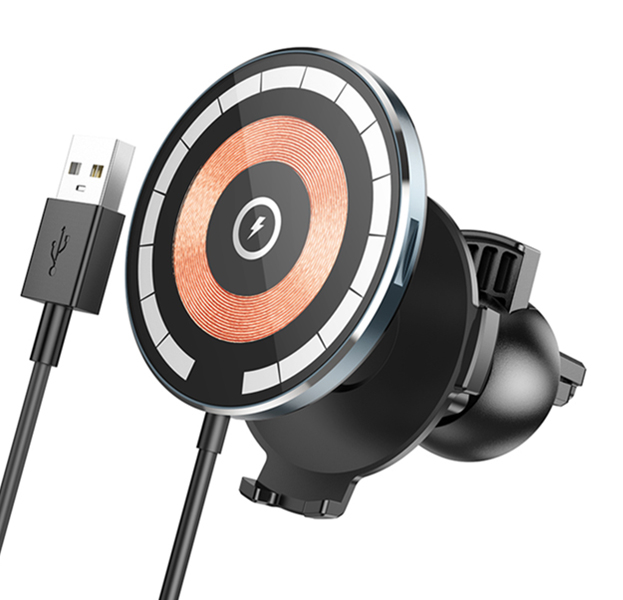 Купить Автомобильный держатель для телефона Hoco CW42 15W со съемной беспроводной зарядкой ...